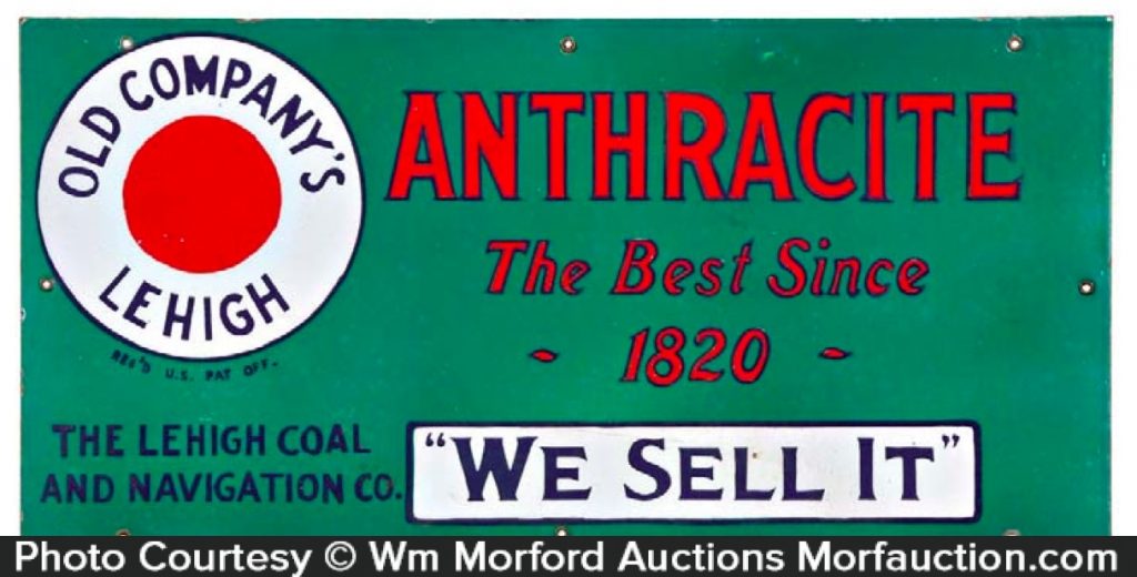Lehigh Coal Sign • Antique Advertising