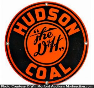Hudson Coal D & H Sign • Antique Advertising