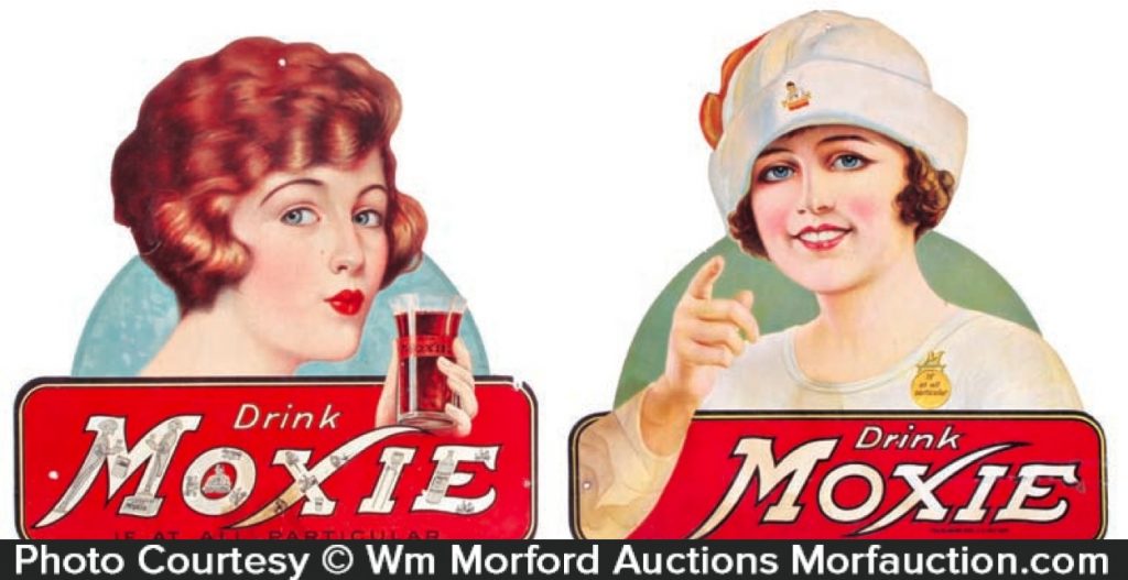 Drink Moxie Signs • Antique Advertising