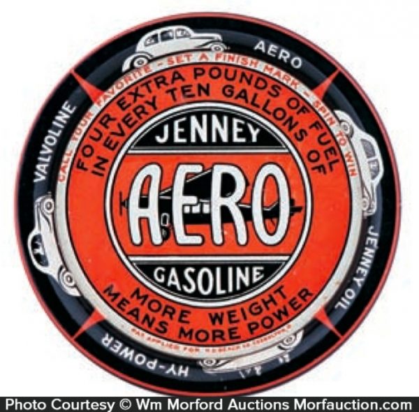 Jenney Aero Gasoline Tip Tray • Antique Advertising