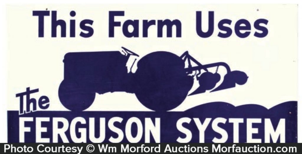 Ferguson System Tractors Sign • Antique Advertising