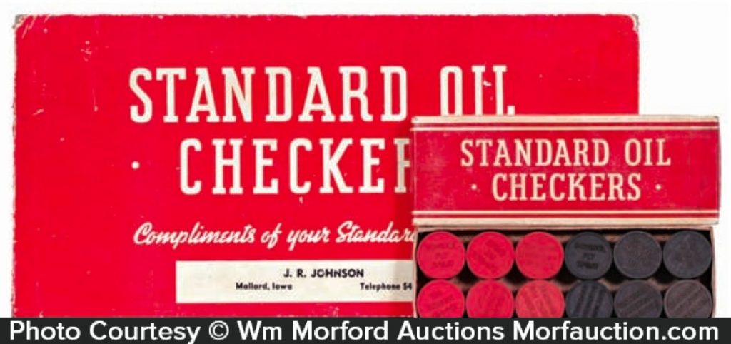Standard Oil Checkers Set • Antique Advertising