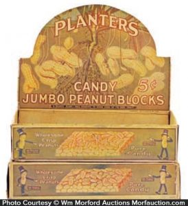 Planters Jumbo Peanut Blocks Display Box • Antique Advertising