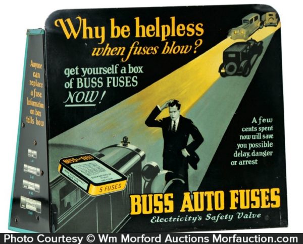 Buss Auto Fuses Display • Antique Advertising
