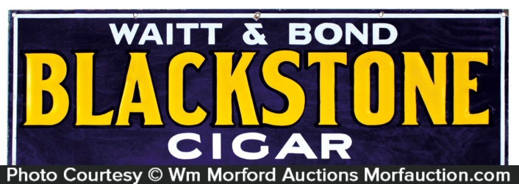 Blackstone Cigar Sign • Antique Advertising