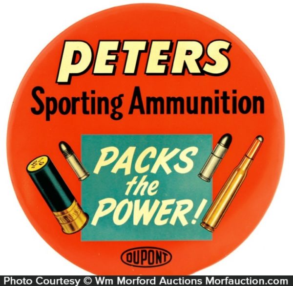 Peters Ammunition Sign • Antique Advertising