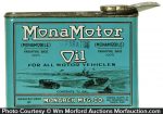 Antique Advertising | Mona Motor Oil Can • Antique Advertising