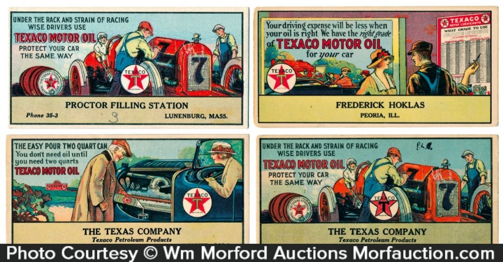 Texaco Motor Oil Blotters • Antique Advertising