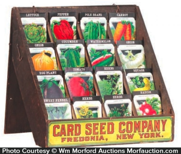 Card Seed Display • Antique Advertising