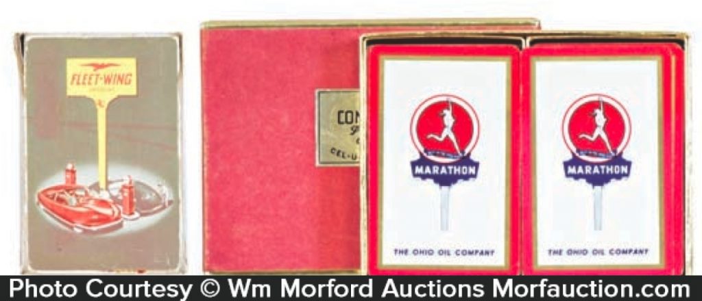 Marathon Playing Cards • Antique Advertising