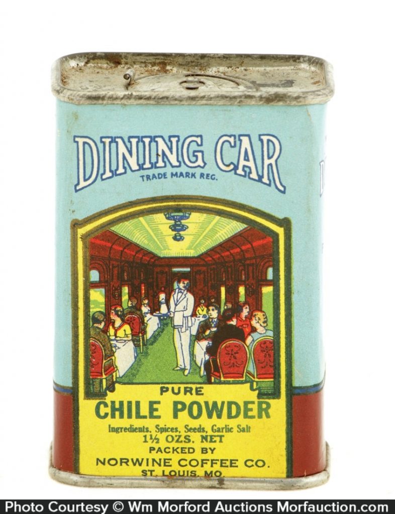 Dining Car Spice Tin • Antique Advertising