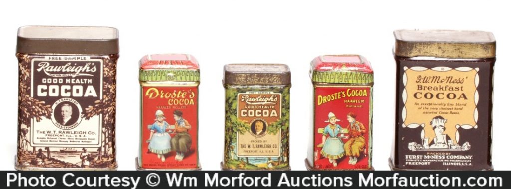 Vintage Cocoa Sample Tins • Antique Advertising