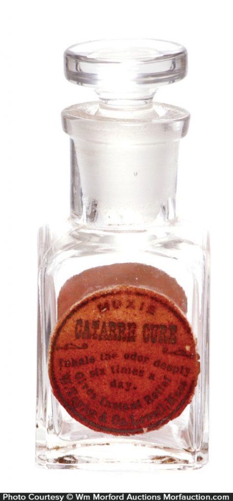 Moxie Catarrh Cure Bottle • Antique Advertising
