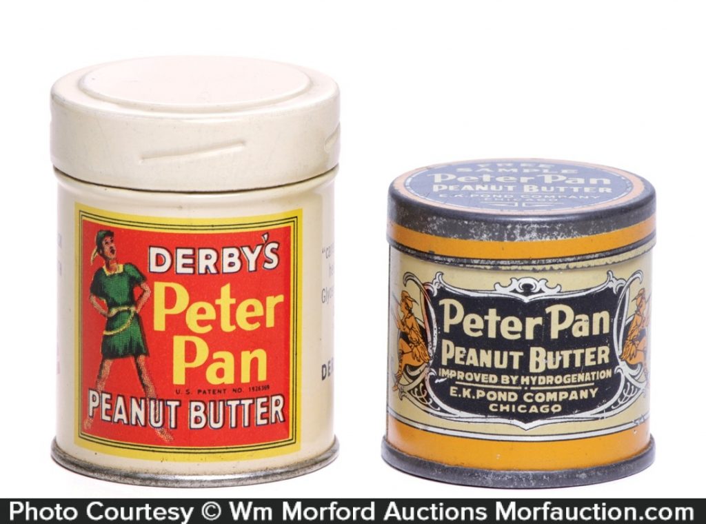 Peter Pan Peanut Butter Samples Tins • Antique Advertising