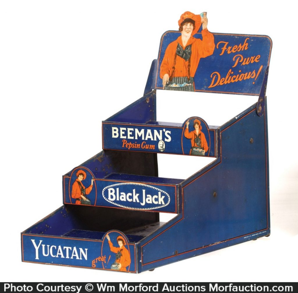 Beeman's Gum Display Rack • Antique Advertising
