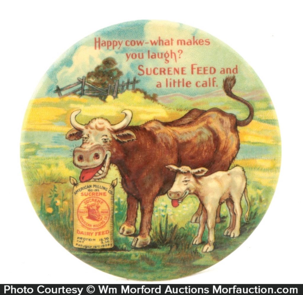 Sucrene Feeds Pocket Mirror • Antique Advertising