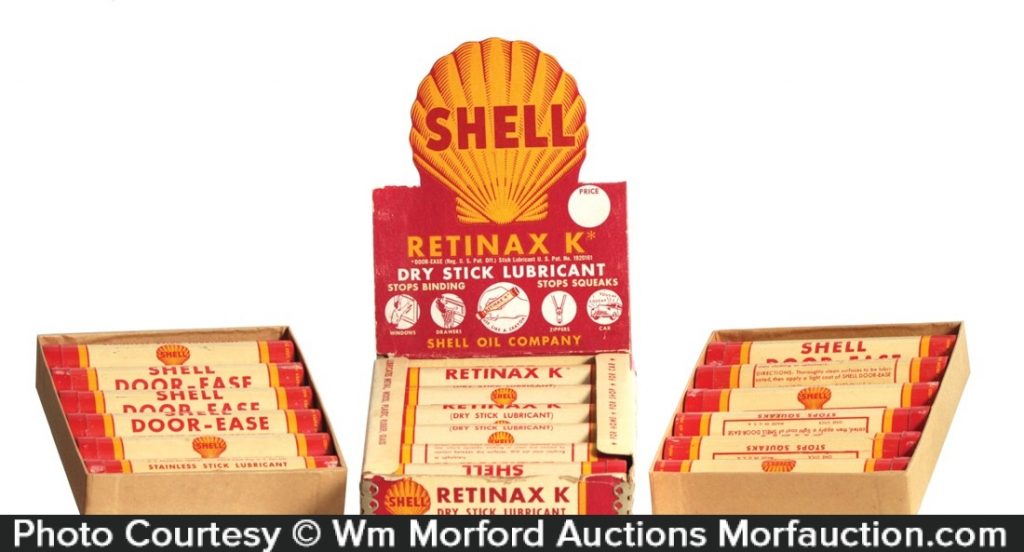Shell Retinax K Display Box • Antique Advertising
