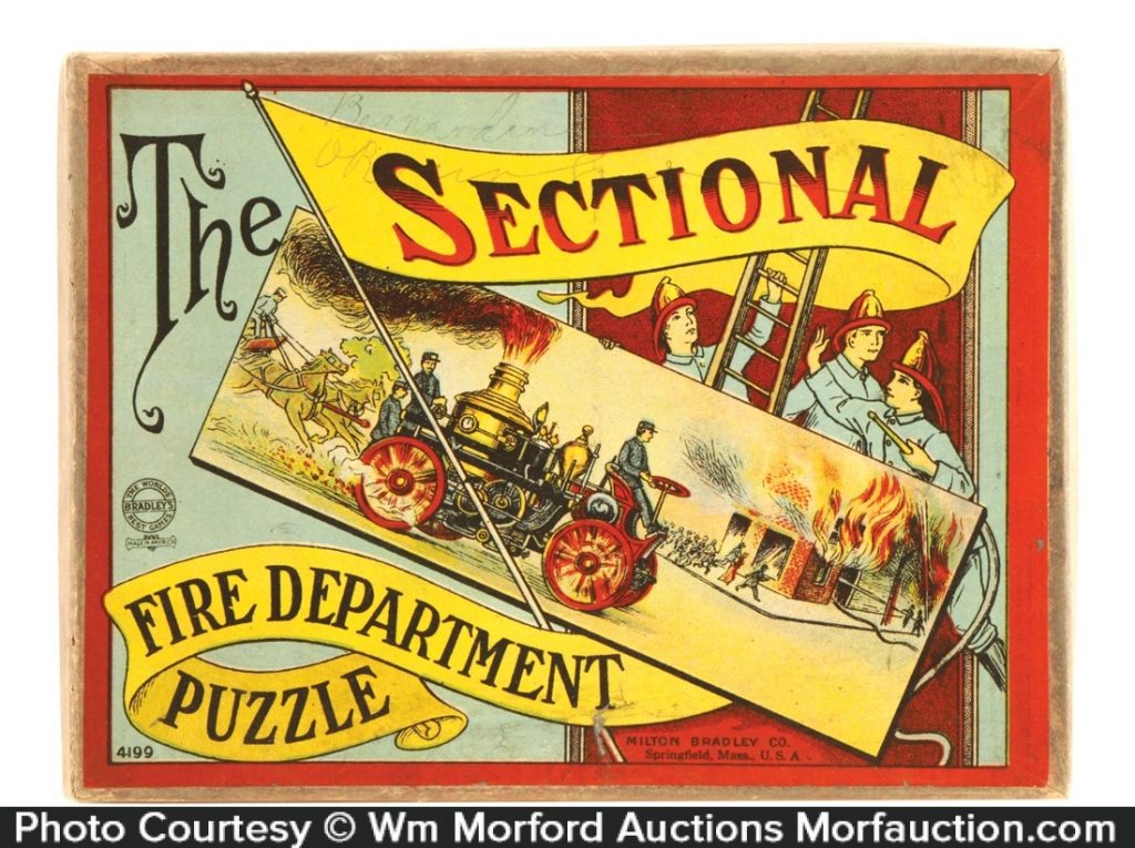 Sectional Fire Department Puzzle • Antique Advertising