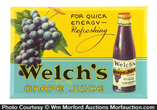Welch's Grape Juice Sign • Antique Advertising