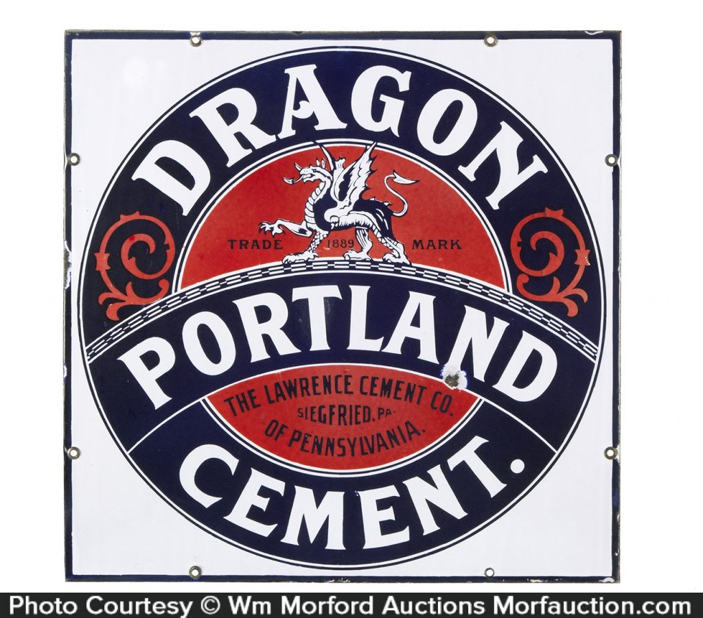 Dragon Portland Cement Sign • Antique Advertising