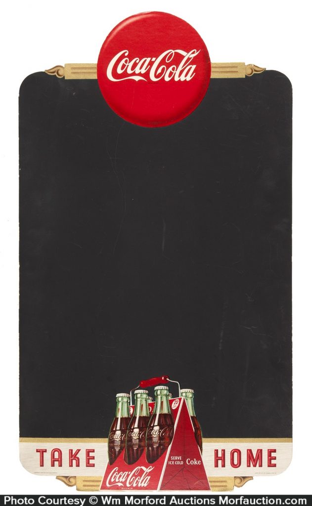 Coca-Cola Menu Board • Antique Advertising