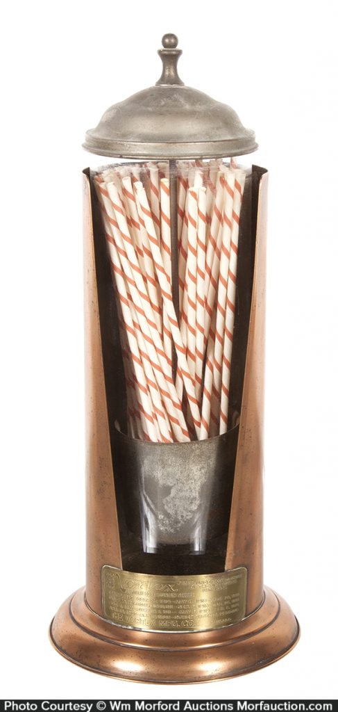 Nortex Sanitary Straw Dispenser • Antique Advertising