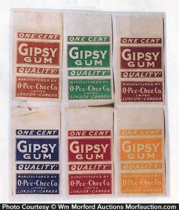 Gypsy Gum Wrappers • Antique Advertising