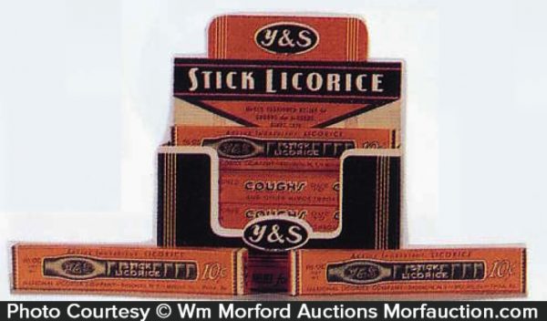 Y & S Licorice Display • Antique Advertising
