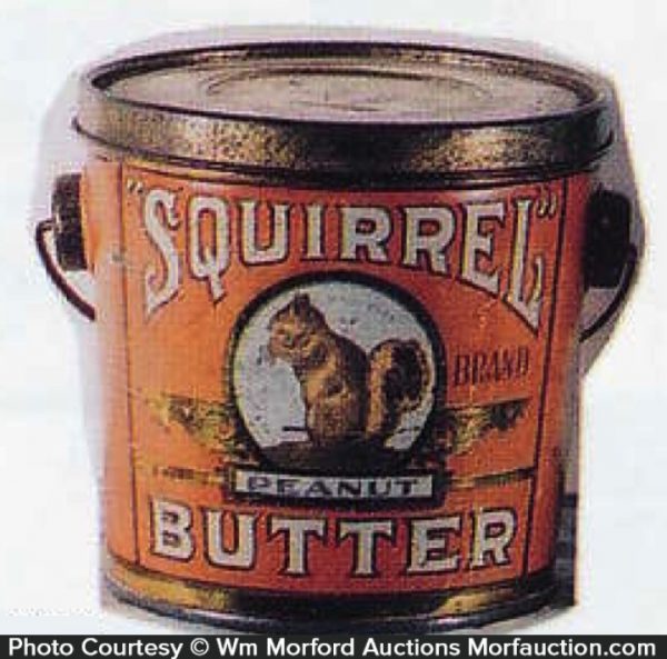 Squirrel Peanut Butter Pail • Antique Advertising