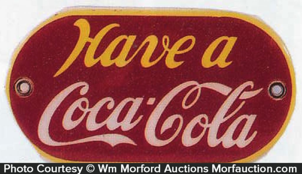 Have A Coca-Cola Door Push • Antique Advertising