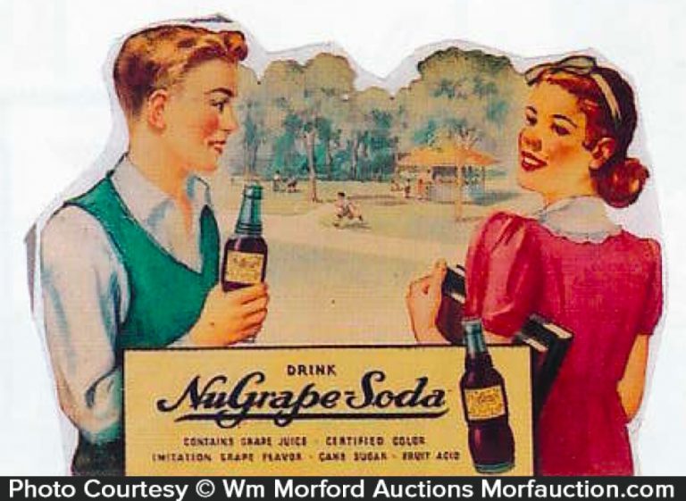 Nugrape Soda Sign • Antique Advertising