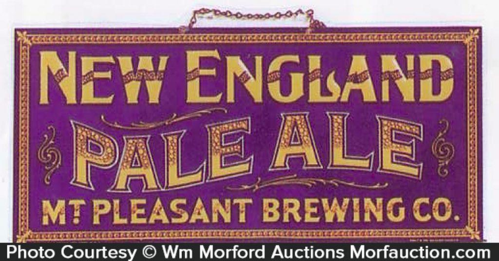 New England Pale Ale Sign • Antique Advertising