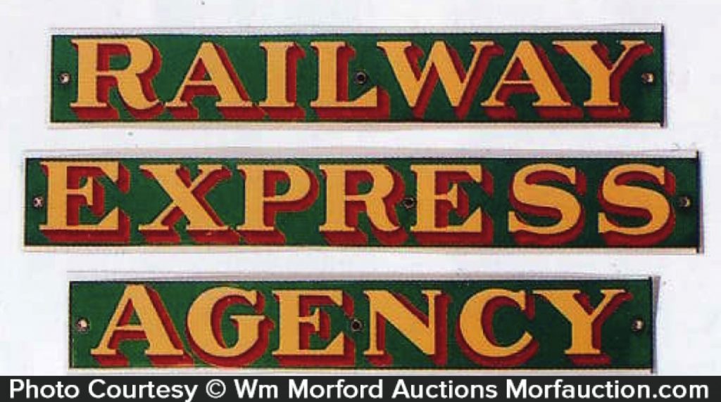 Railway Express Agency Signs • Antique Advertising