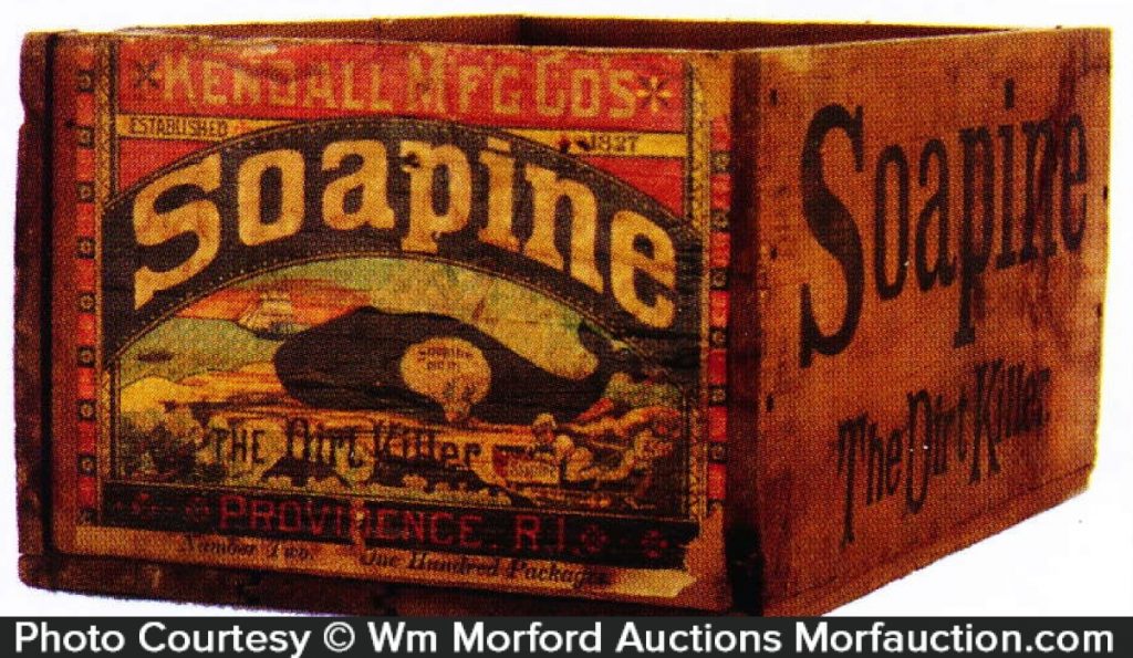 Soapine Crate • Antique Advertising