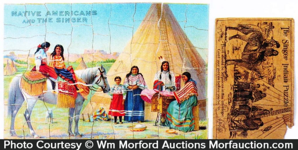 Singer Advertising Puzzle • Antique Advertising