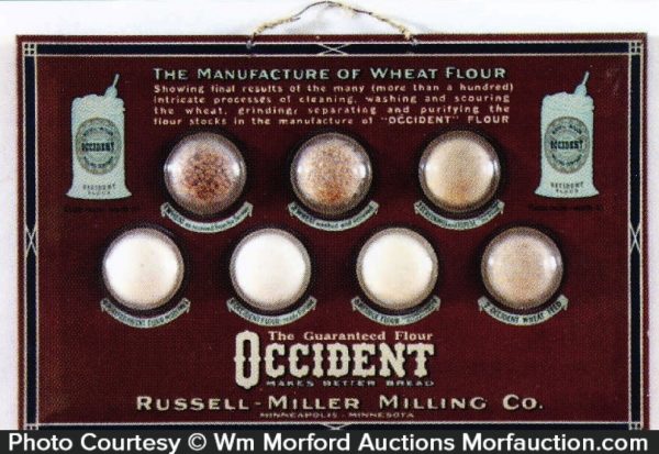 Occident Flour Sample Sign • Antique Advertising