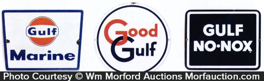 Vintage Gulf Signs • Antique Advertising