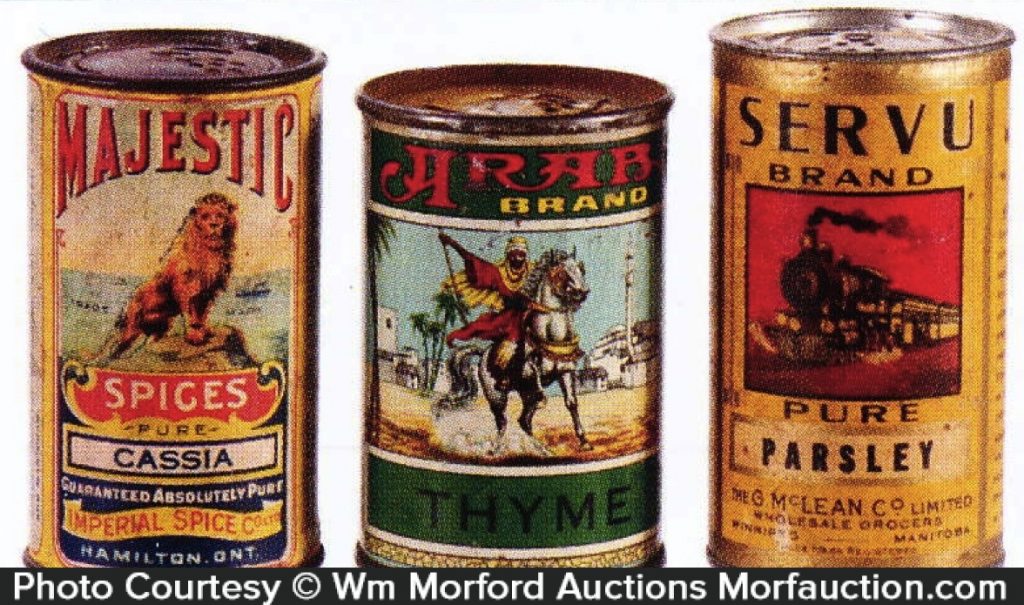 Antique Spice Tins Price Guide With Descriptions and Photos