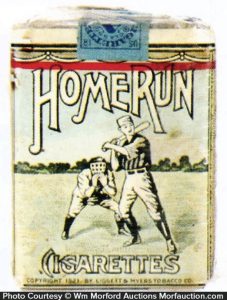 Home Run Cigarettes Pack • Antique Advertising