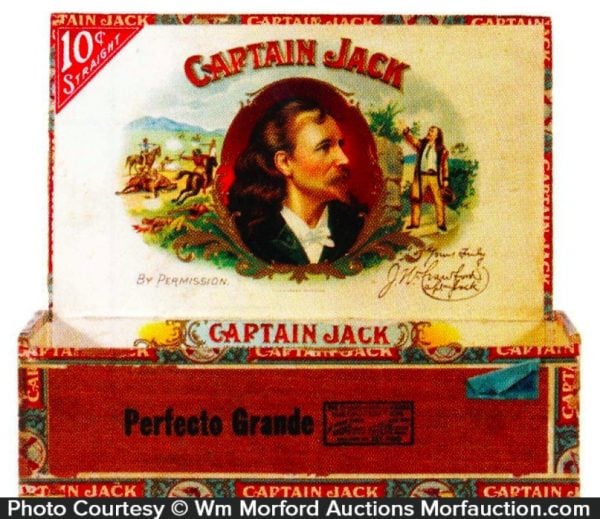 Captain Jack Cigar Box • Antique Advertising