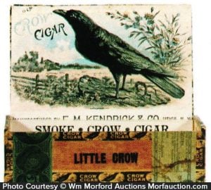 Crow Cigar Box • Antique Advertising