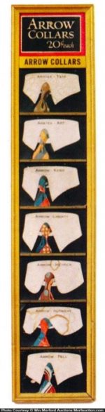 Arrow Collars Sign • Antique Advertising