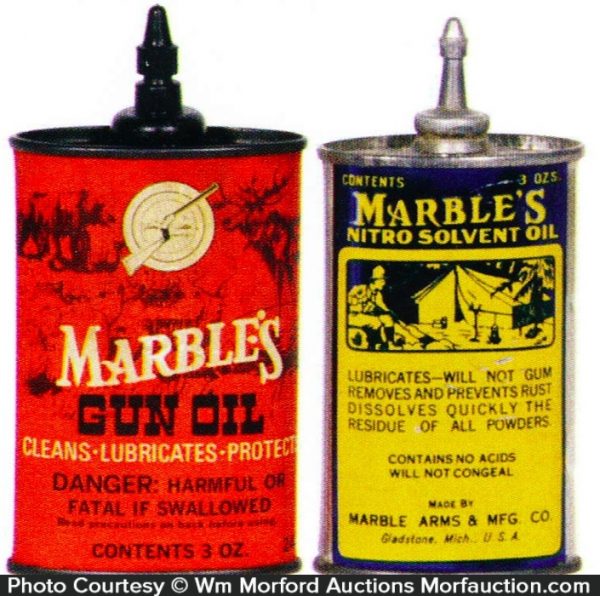 Marble's Gun Oil Tins • Antique Advertising