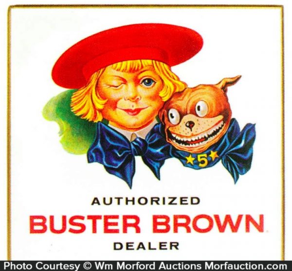 Buster Brown Dealer Sign • Antique Advertising