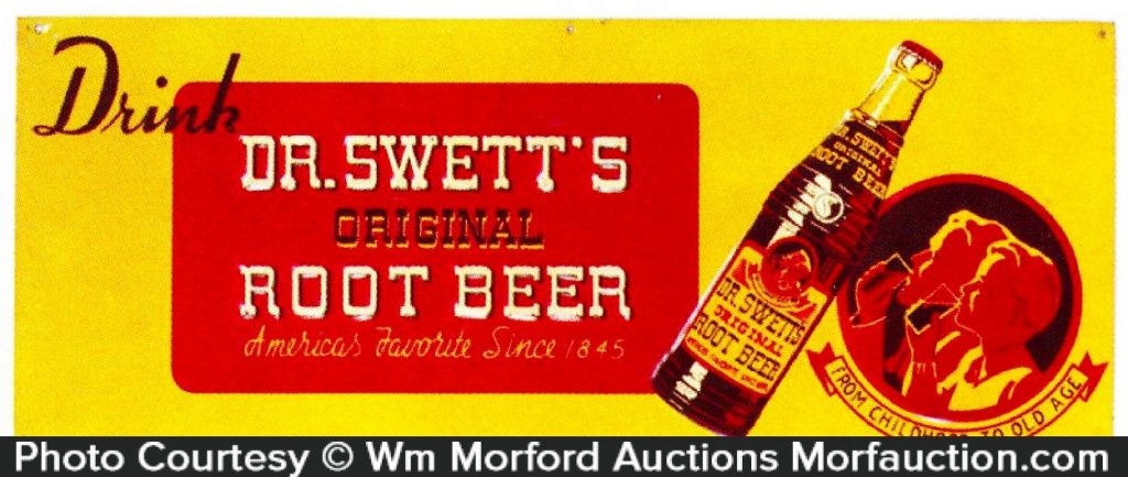 Dr. Swett's Root Beer Sign • Antique Advertising