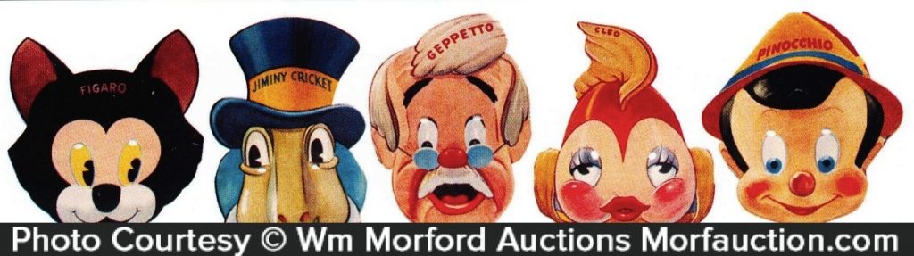 Pinocchio Masks • Antique Advertising