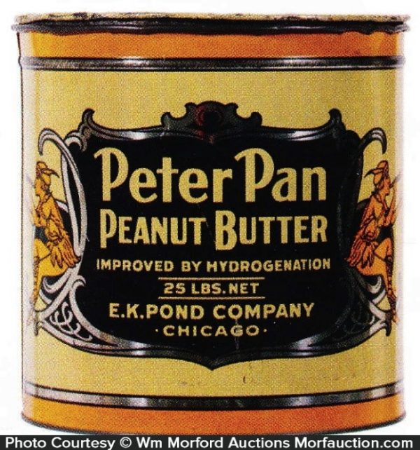 Peter Pan Peanut Butter Tin Can • Antique Advertising