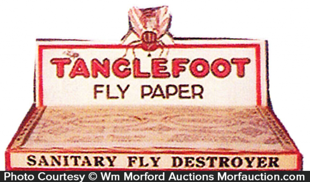 Tanglefoot Fly Paper Display • Antique Advertising