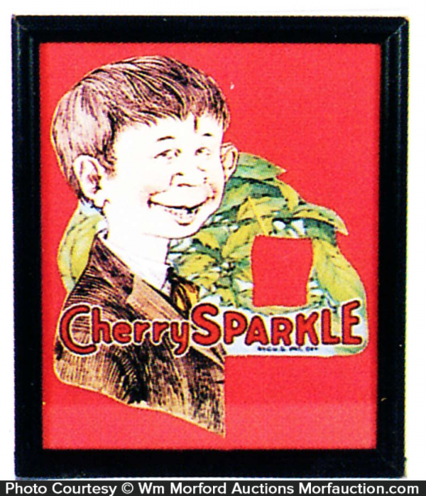 Cherry Sparkle Sign • Antique Advertising