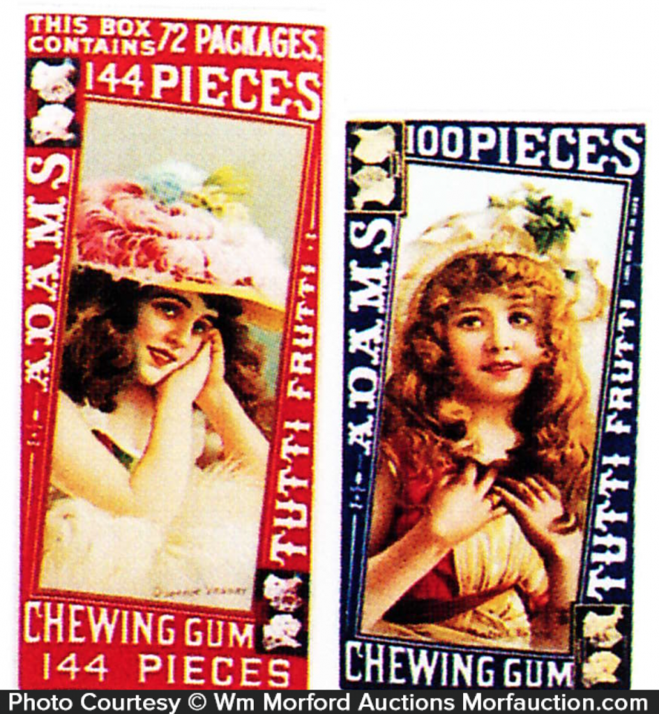 Adams Gum Labels • Antique Advertising